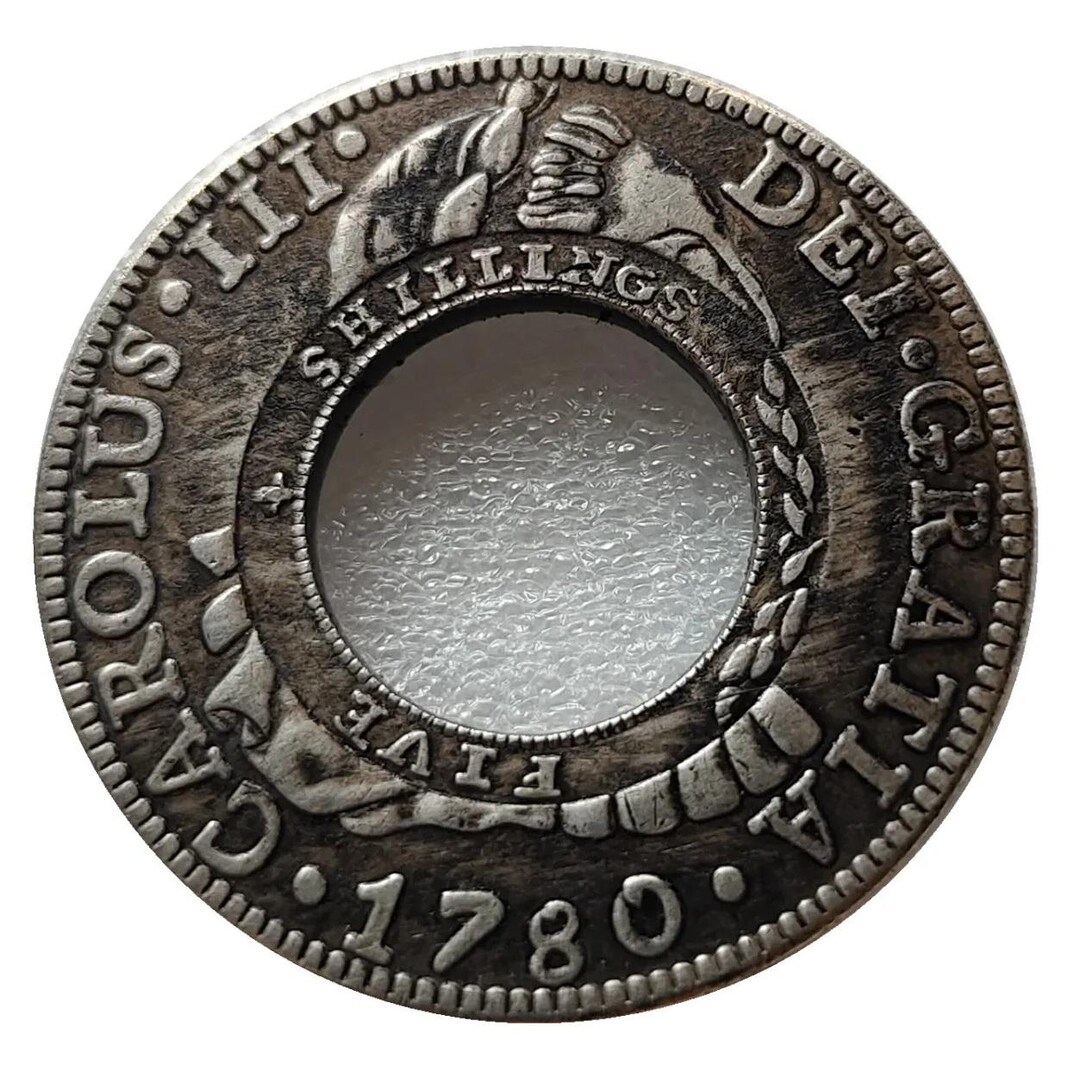 1780 Holey Dollar 5 Shillings New South Wales Carolus Coin - Etsy