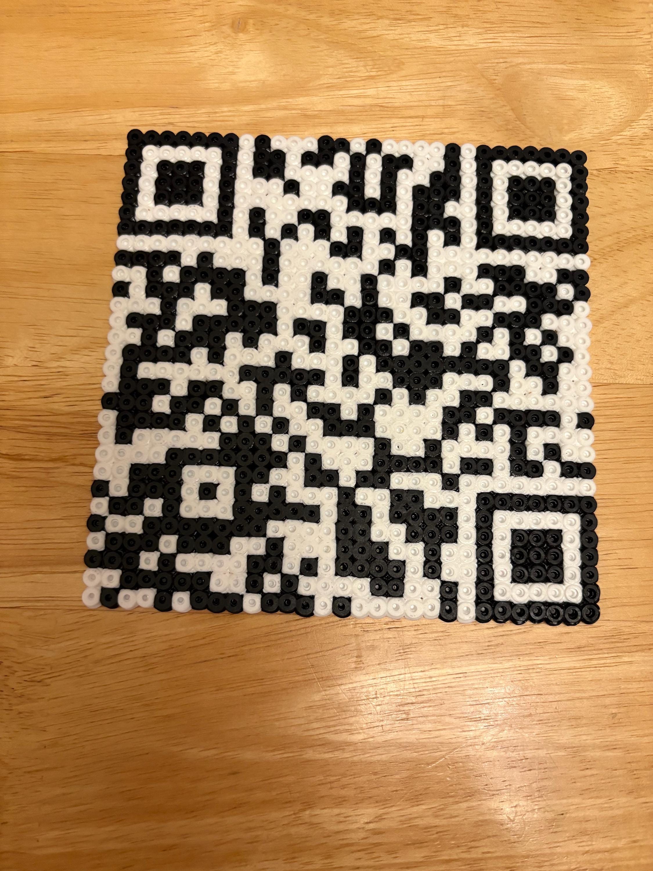 Rick Roll QR Code Perler Beads Rick Astley “never Gonna Give You Up” - Etsy