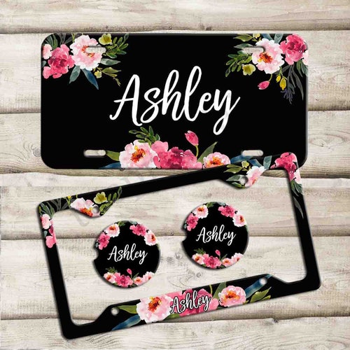 Personalized Car Tag Custom Monogram License Plate Custom | Etsy