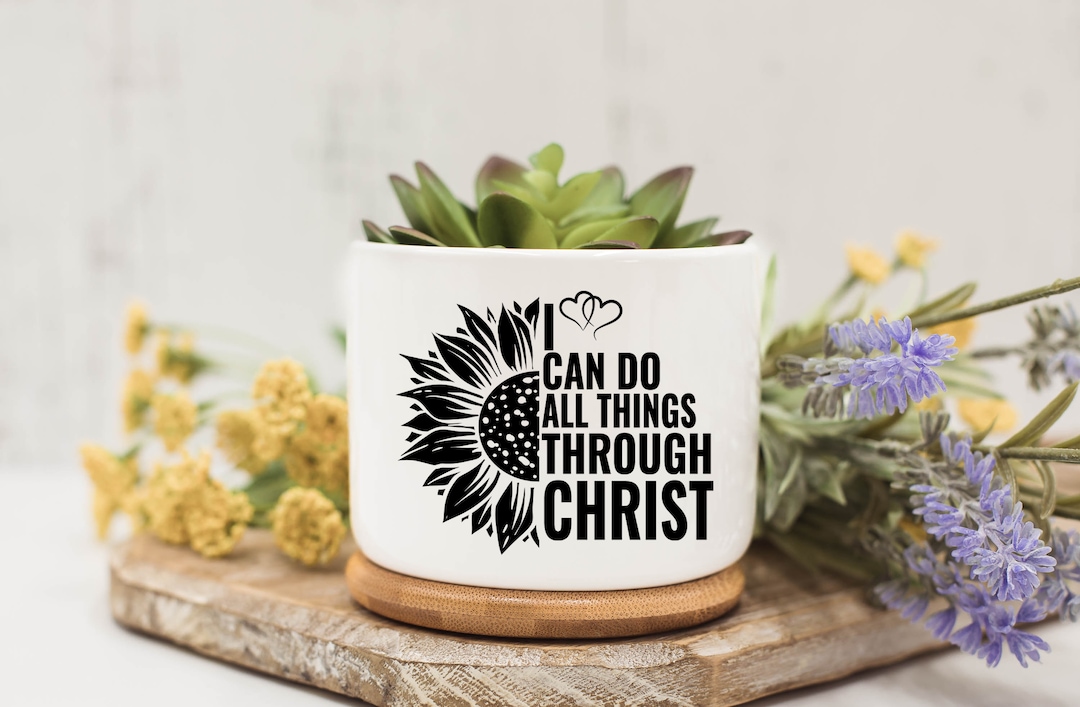Bible Verse, Christian Collection, Succulent Pots, Succulent Planter ...