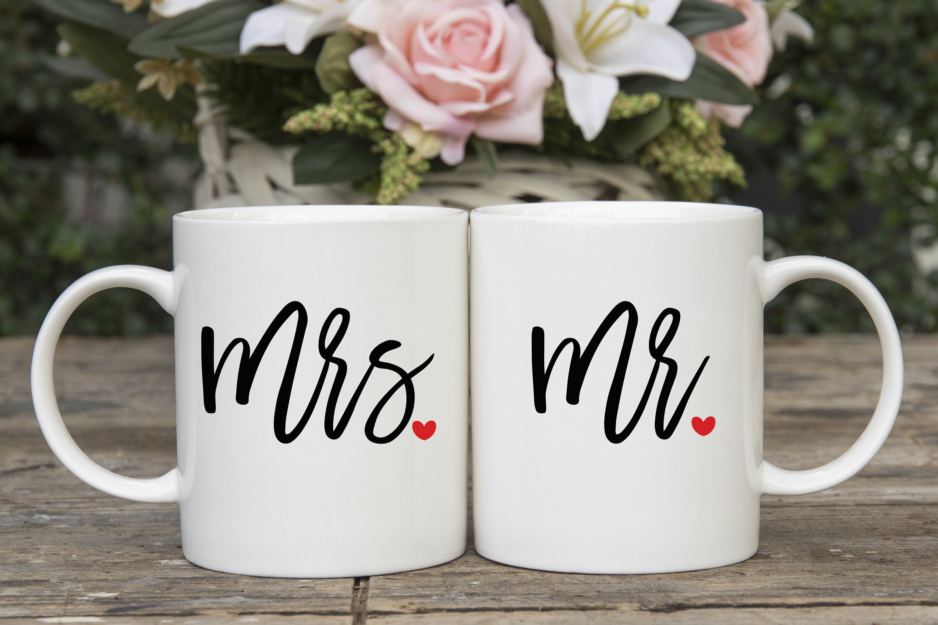 Mr & Mrs Mugs Couple Gift Custom Wedding Gift Hubby and - Etsy
