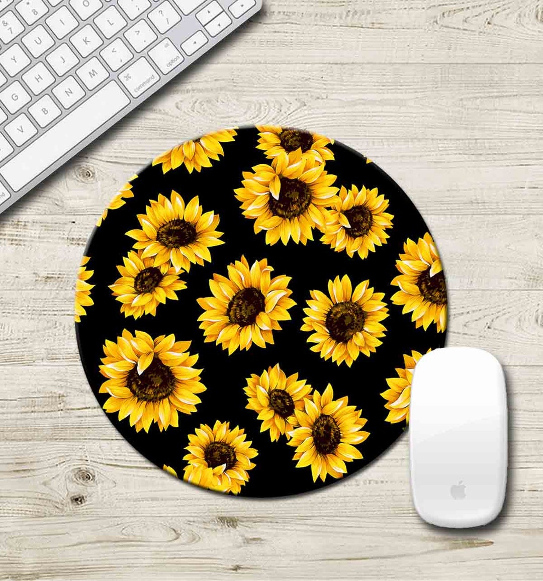 Sunflower Mouse Pad, Mouse Mat, Custom Desk Accessories, Gift for Her ...