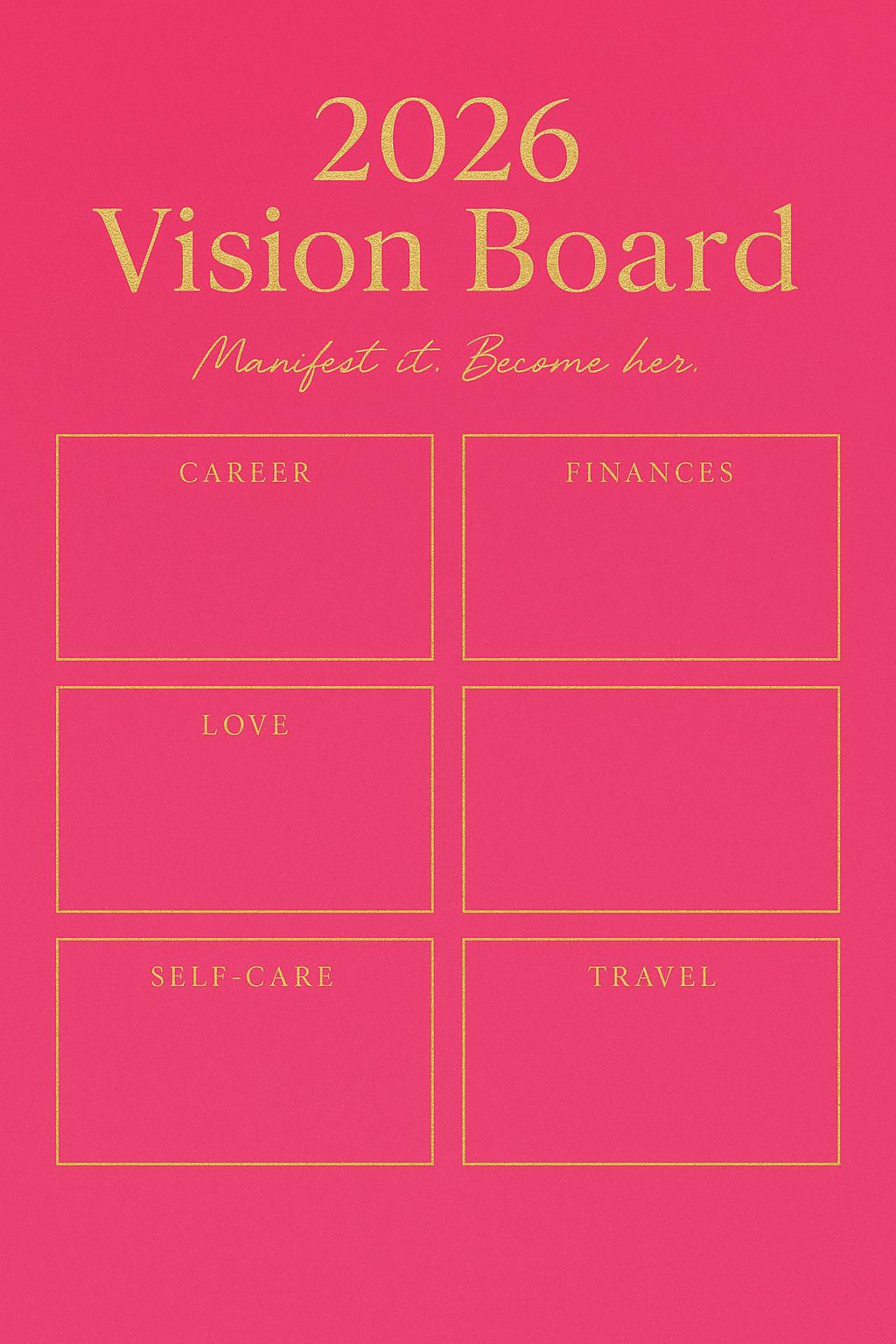 The Pinkprint Planner: Luxury Hot Pink & Gold Foil Planner - Etsy