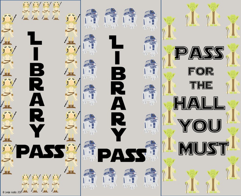 Star Wars Themed Classroom Passes - Editable - Etsy