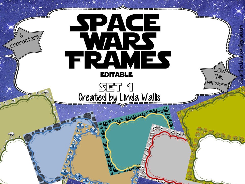 Star Wars Themed Borders/frames Landscape Set 1 - Etsy