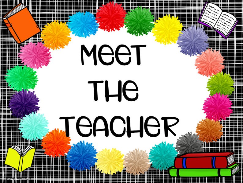 Pom Pom and Tassels Meet the Teacher Posters and Forms - Etsy