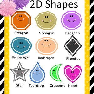 Pom Poms and Tassels 2D and 3D Shapes Posters, Half Posters and Sorting ...