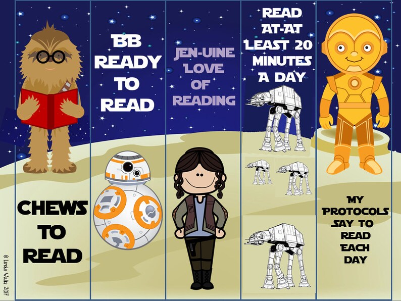 Star Wars Themed Bookmarks - Etsy