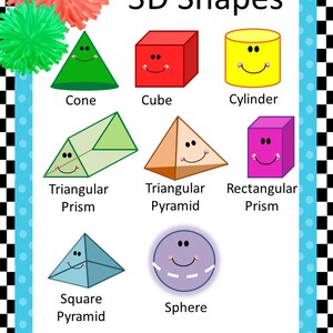 Pom Poms and Tassels 2D and 3D Shapes Posters, Half Posters and Sorting ...