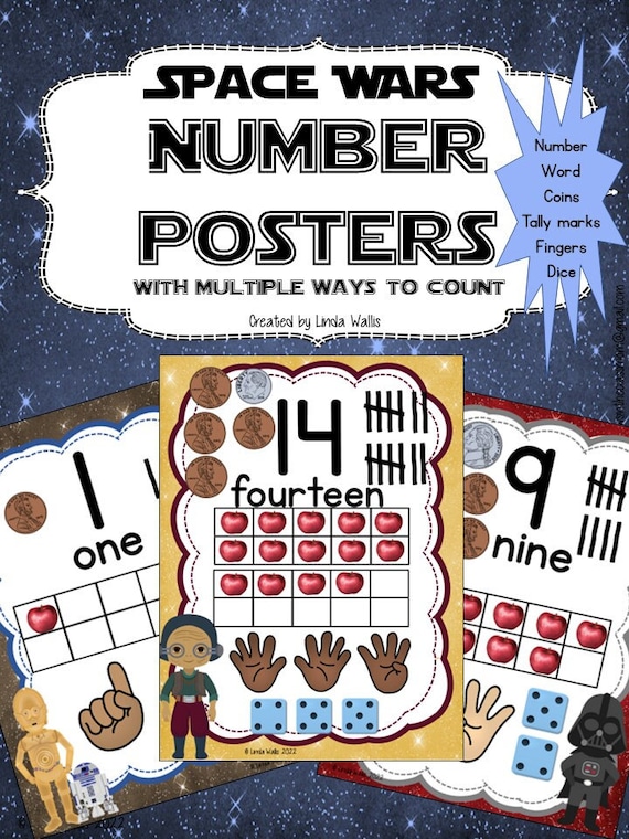 Star Wars-themed Numbers Posters With Multiple Ways to Count - Etsy