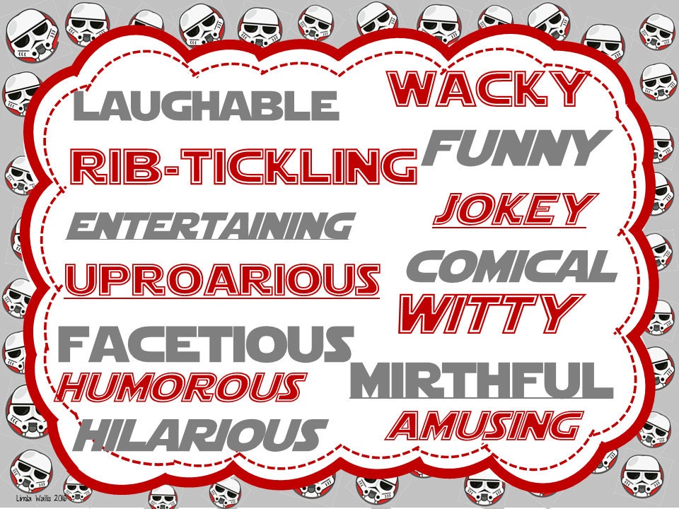 Star Wars Themed Character Traits Synonym Posters - Etsy