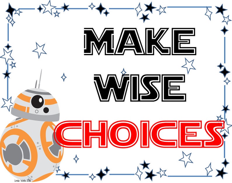 Star Wars Themed Behavior Posters Editable - Etsy