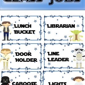 Star Wars Themed Classroom Jobs Posters - Etsy
