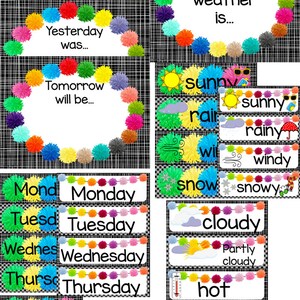 Pom Pom & Tassels Classroom Decor Pack - Etsy