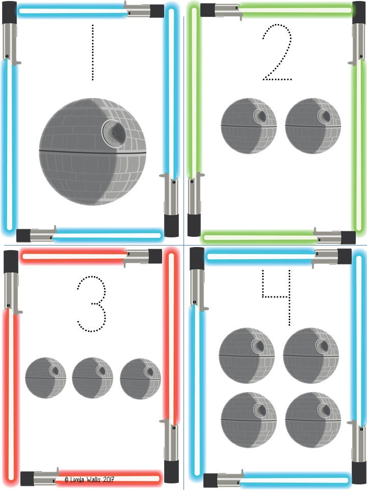 Star Wars Themed Dot Letter Trace & Flip Book - Etsy