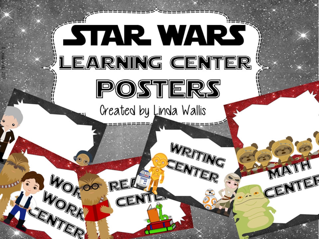 Star Wars Themed Learning Center Posters - Editable - Etsy