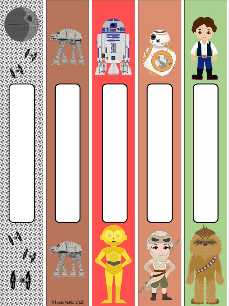Star Wars Themed Binder Spines & Covers - Etsy