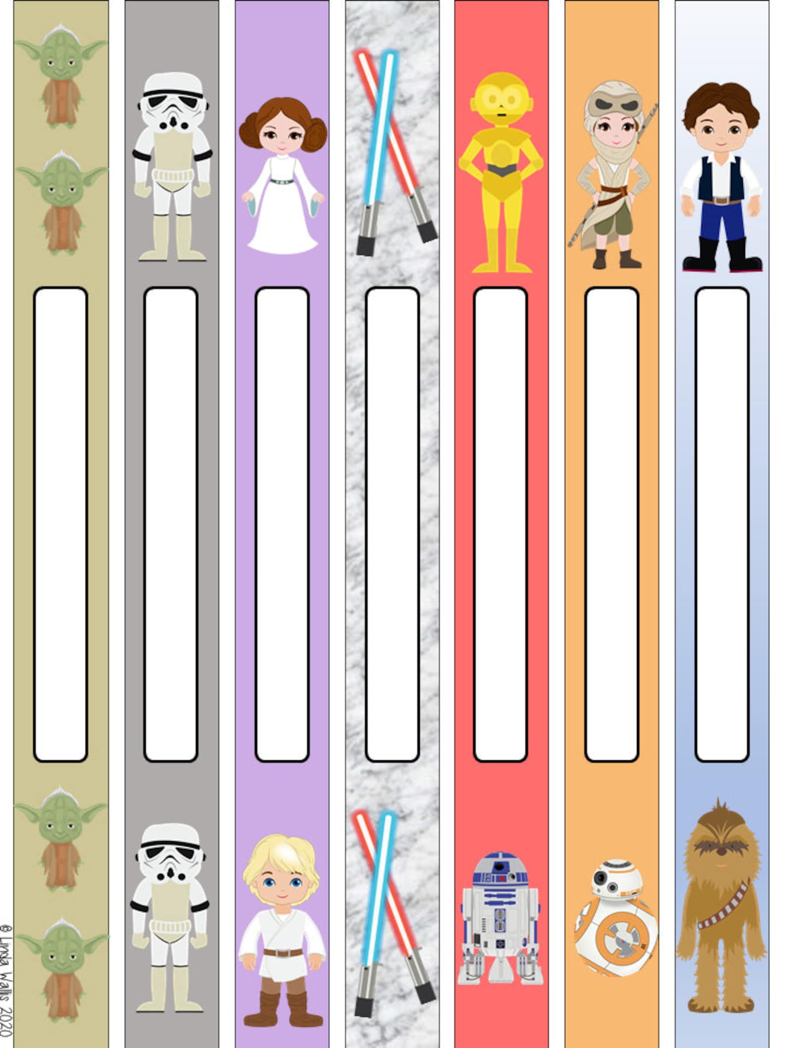 Star Wars Themed Binder Spines & Covers - Etsy