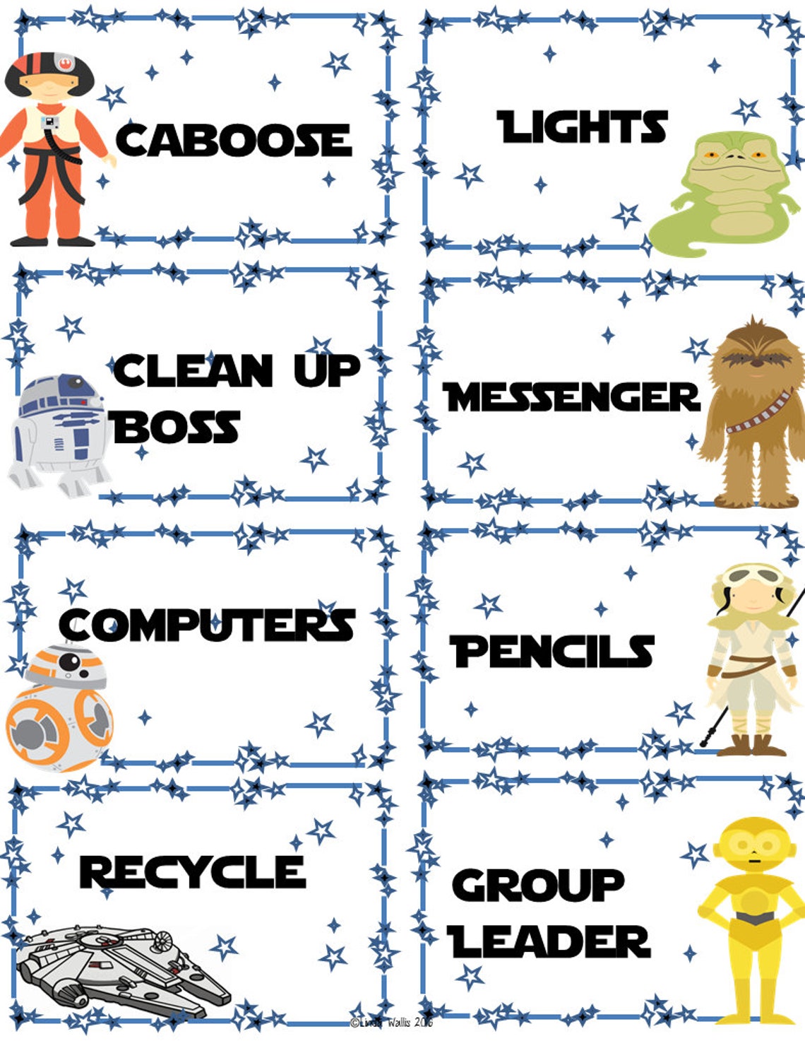 Star Wars Themed Classroom Jobs Posters - Etsy