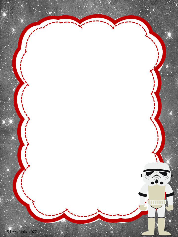 Star Wars-themed Portrait Frames Version 2 Editable - Etsy