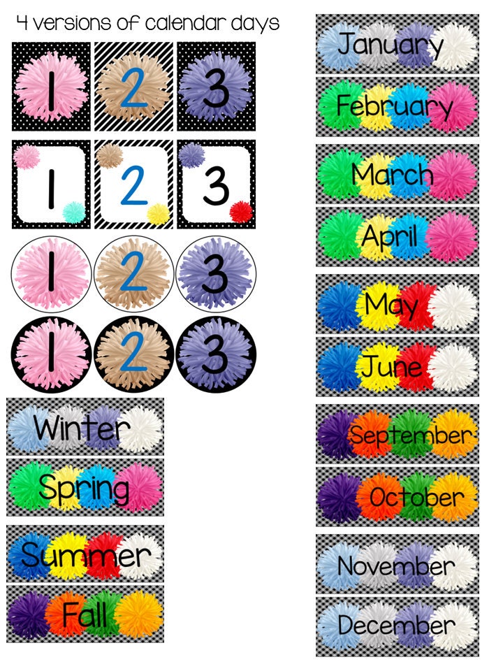 Pom Pom & Tassels Classroom Decor Pack - Etsy