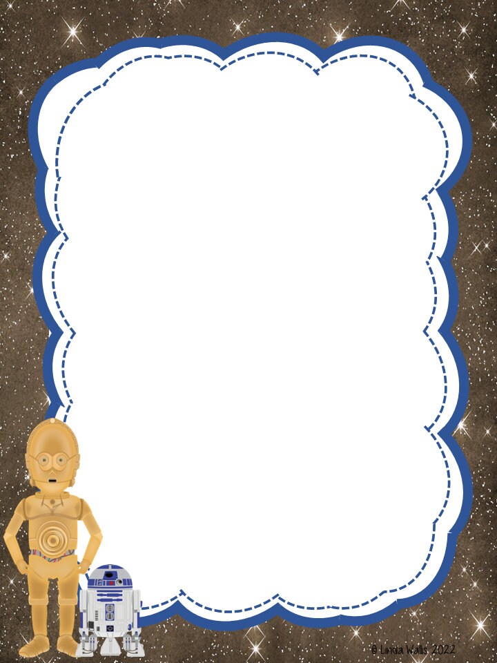 Star Wars-themed Portrait Frames Version 2 Editable - Etsy