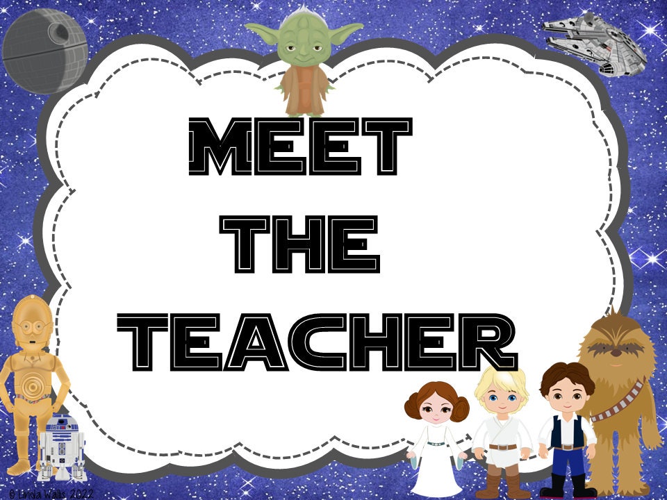 Star Wars-themed Meet the Teacher Posters Editable - Etsy