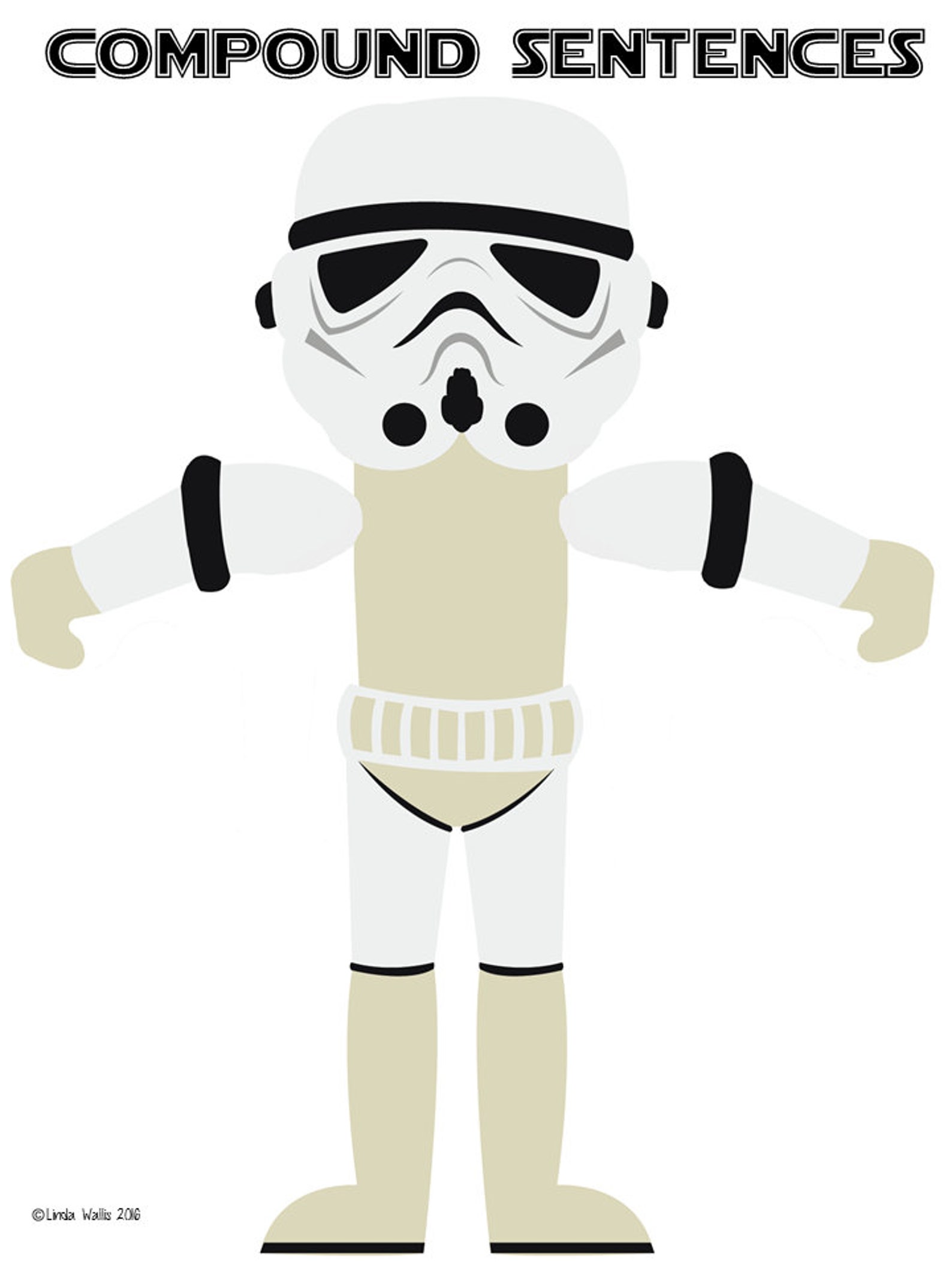 Star Wars Themed Compound Sentences Posters and Worksheet - Etsy