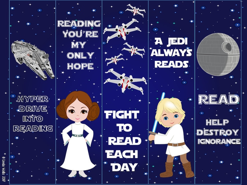 Star Wars Themed Bookmarks - Etsy