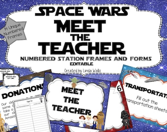 Star Wars-themed Meet the Teacher Posters Editable - Etsy