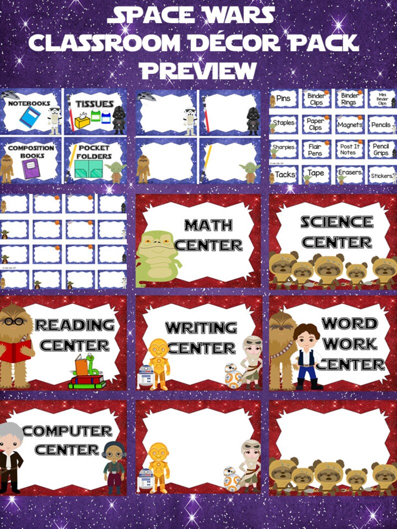 Star Wars Themed Classroom Decor Pack - Etsy