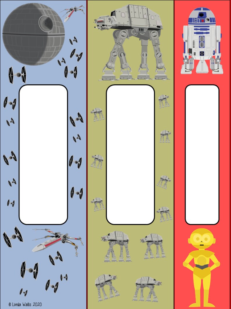 Star Wars Themed Binder Spines & Covers - Etsy