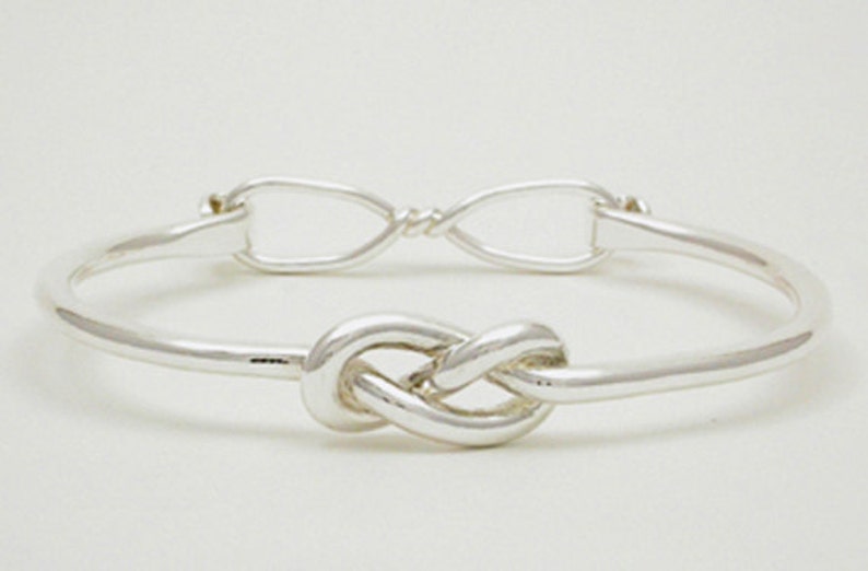 Figure 8 Knot Cuff Style Bracelet, Sterling Silver - Etsy