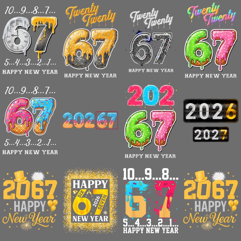 67 Happy New Year 2026 PNG - Etsy Canada