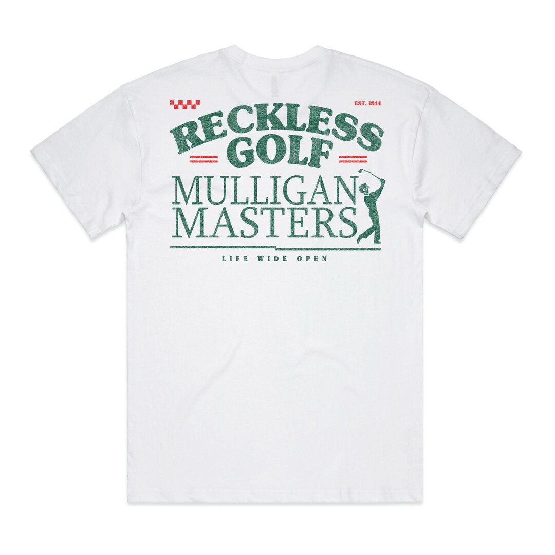 Life Wide Open Merch, Reckless Golf Mulligan Mast T-shirt, Est 1844 ...