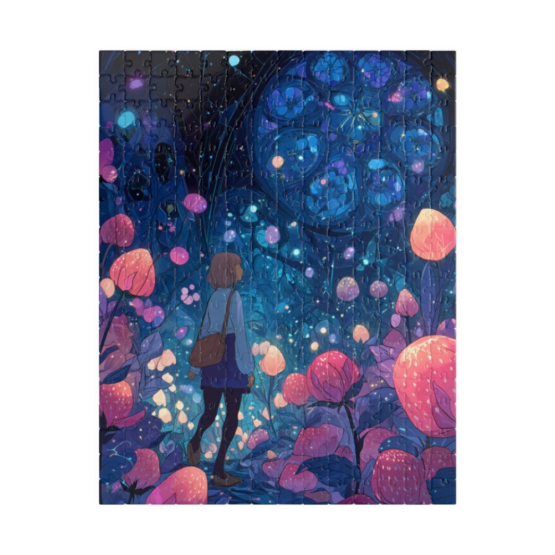 Jigsaw Puzzle | Strawberry Orbit – Girl Walking on Strawberry Planet ...