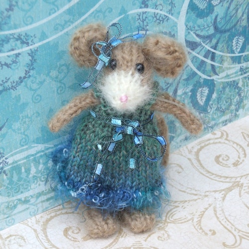 Mouse Knitting Pattern Amigurumi Mouse Crochet Mouse - Etsy