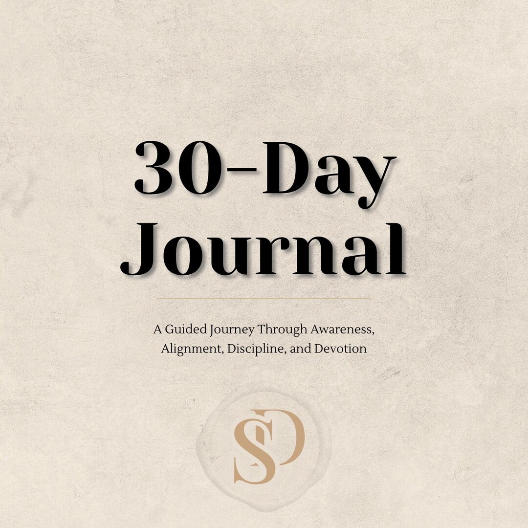 30-day Serene Discipline Journal · Daily Devotion Practice | Printable ...