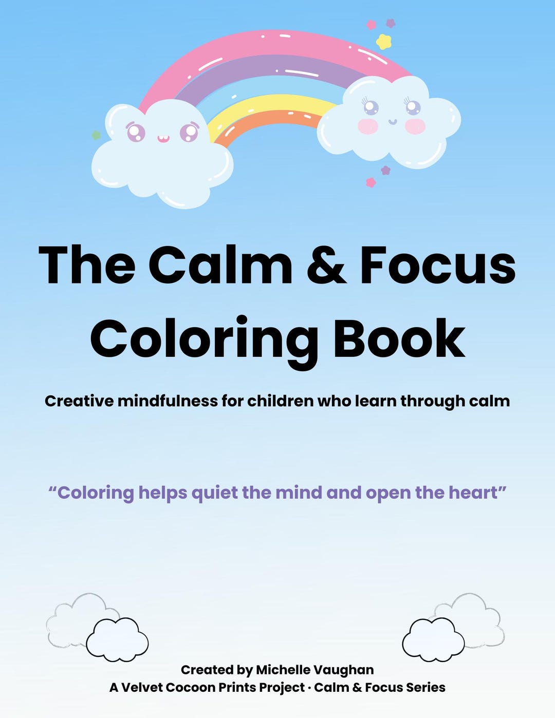 Calm & Focus Kids Coloring Book Printable for Classrooms and Calm ...