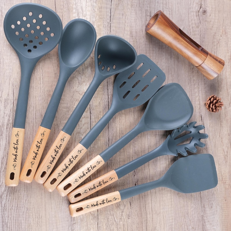Kitchen Utensils Wooden Tongs - Etsy
