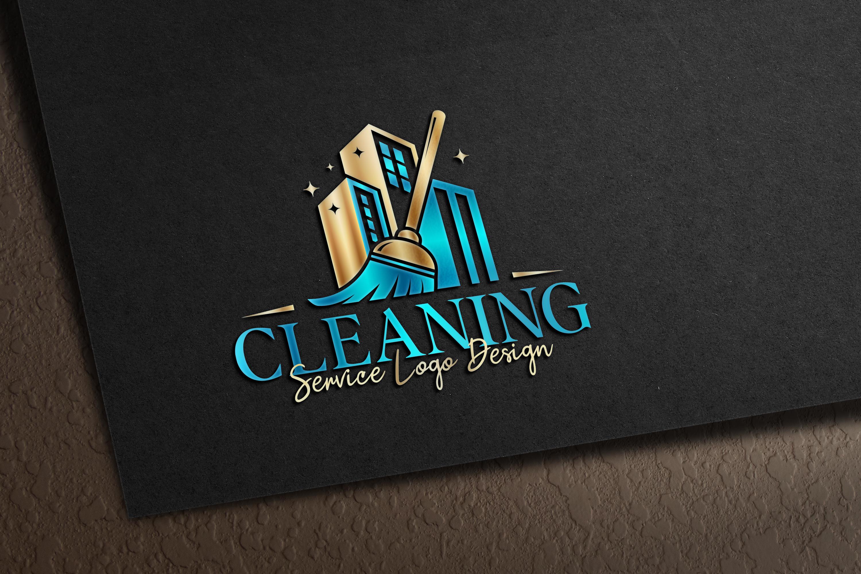 Custom Cleaning Service Logo, Modern Premade Commercial Cleaning ...