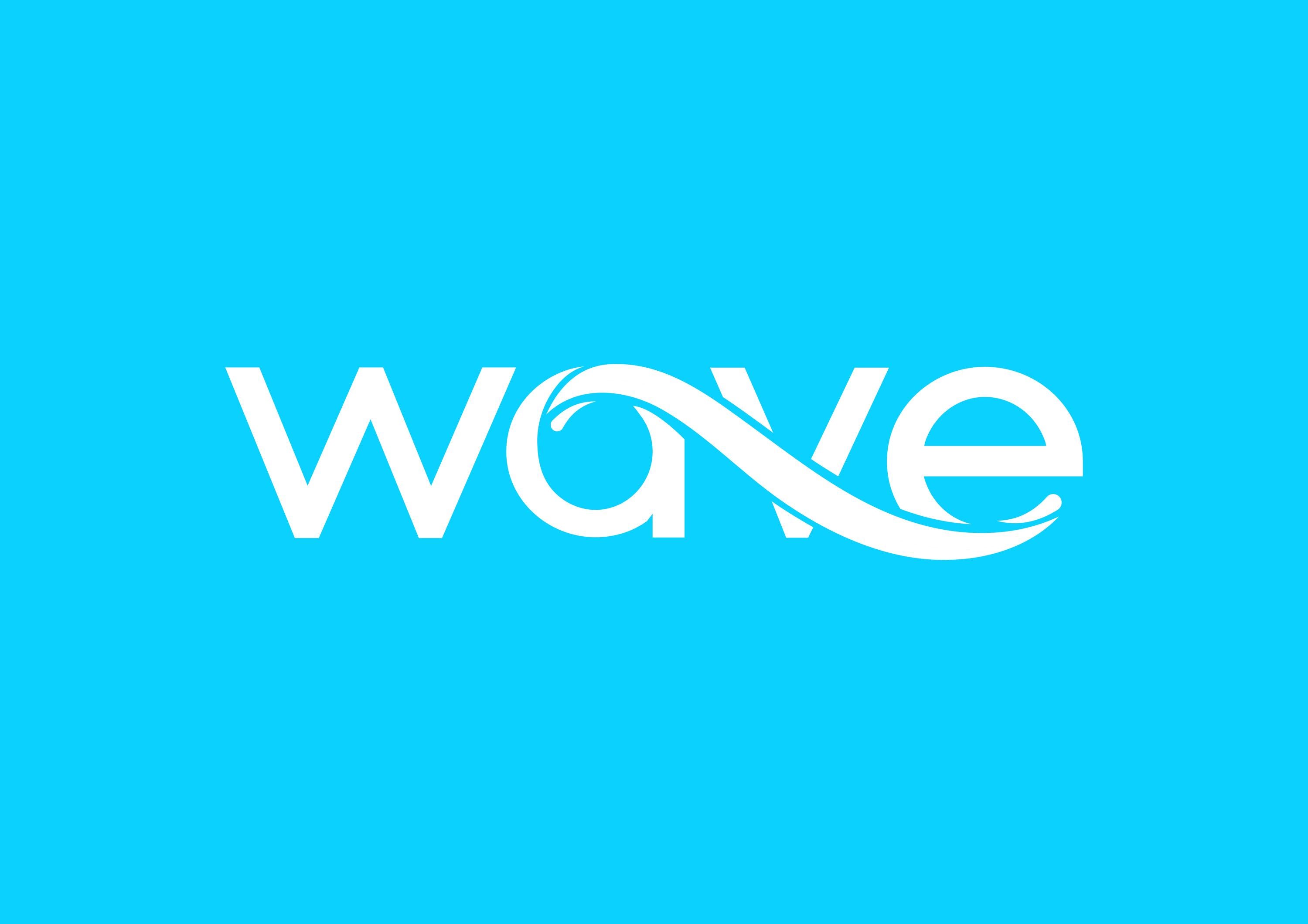 Text Based Water Wave Logo Design - Typography - Wordmark - Lettermark ...