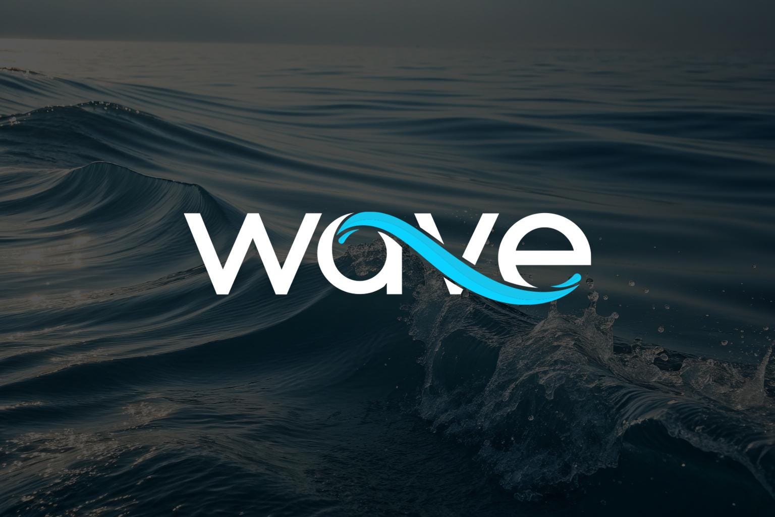Text Based Water Wave Logo Design - Typography - Wordmark - Lettermark ...