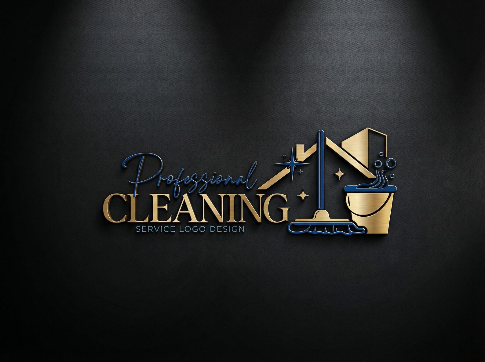 Modern Home Cleaning Logo | Housemaid & Janitorial Branding | Editable ...