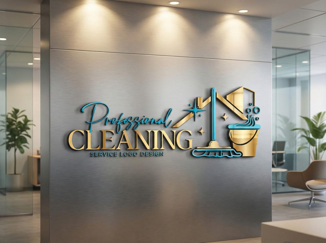 Modern Home Cleaning Logo | Housemaid & Janitorial Branding | Editable ...