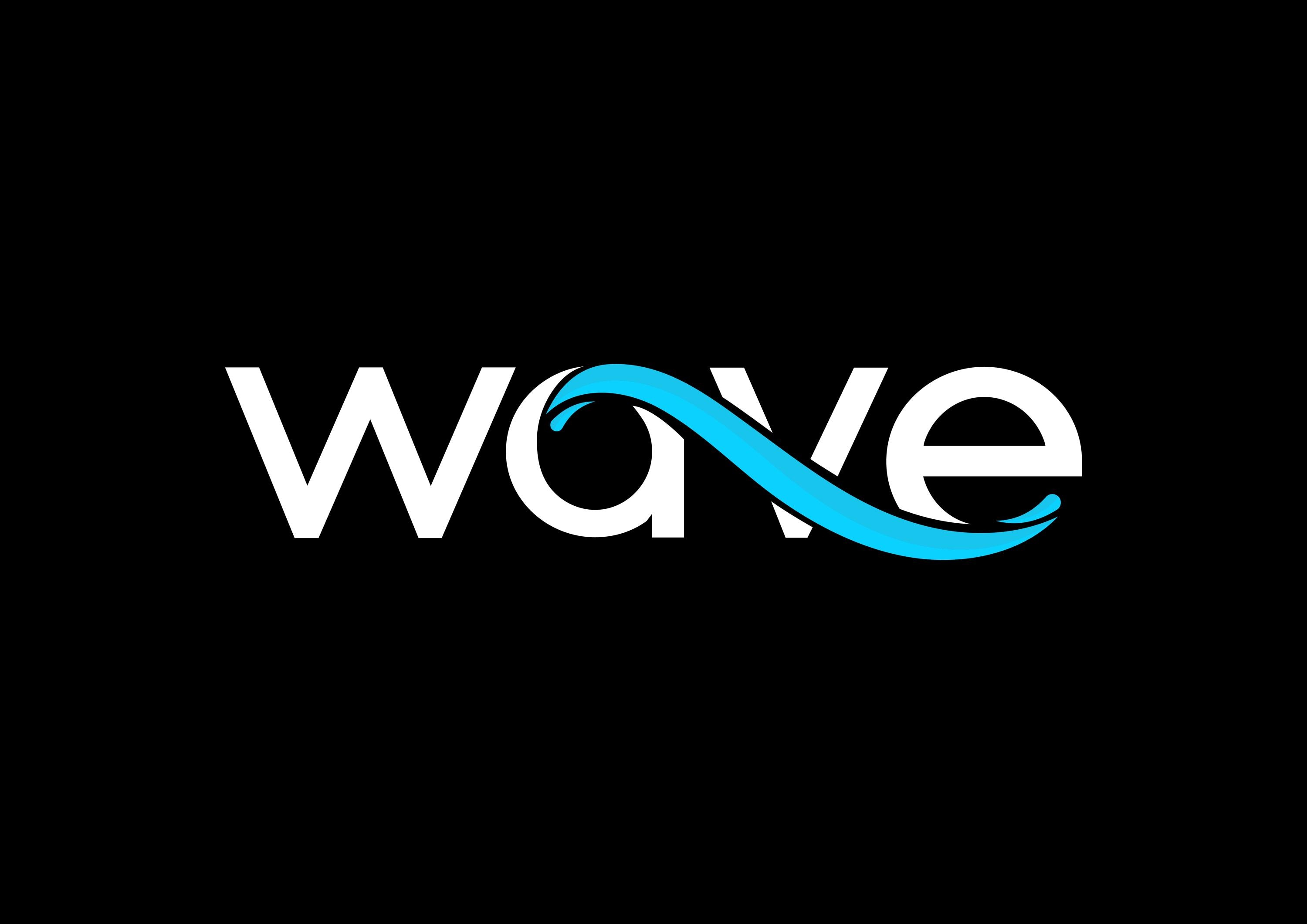 Text Based Water Wave Logo Design - Typography - Wordmark - Lettermark ...