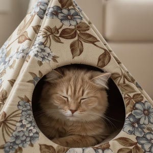 Cozy Cat Cave Sewing Pattern PDF | DIY Pet Bed Video Tutorial - Etsy