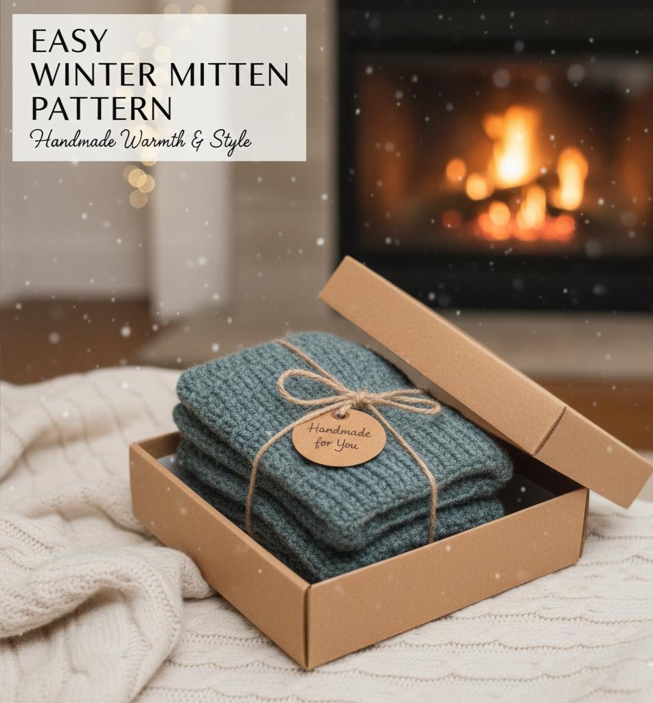 Crochet Mitten Pattern | Easy Winter Mitts PDF | Instant Download - Etsy