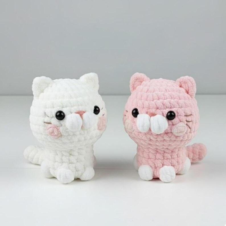 Crochet Mini Cat Pattern PDF | Amigurumi Kitten Video Guide | Beginner ...