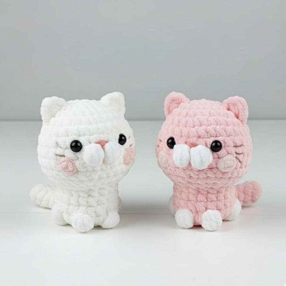 Crochet Mini Cat Pattern PDF | Amigurumi Kitten Video Guide | Beginner ...